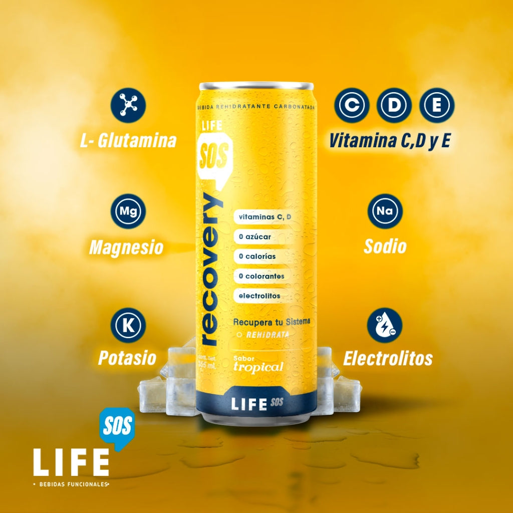 Bebida rehidratante SOS Recovery 355 ml - Life SOS – FitMarketPeru