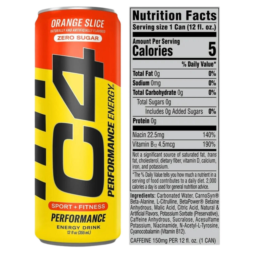 Bebida Energizante sabor Naranja 473 ml - C4 Energy – FitMarketPeru