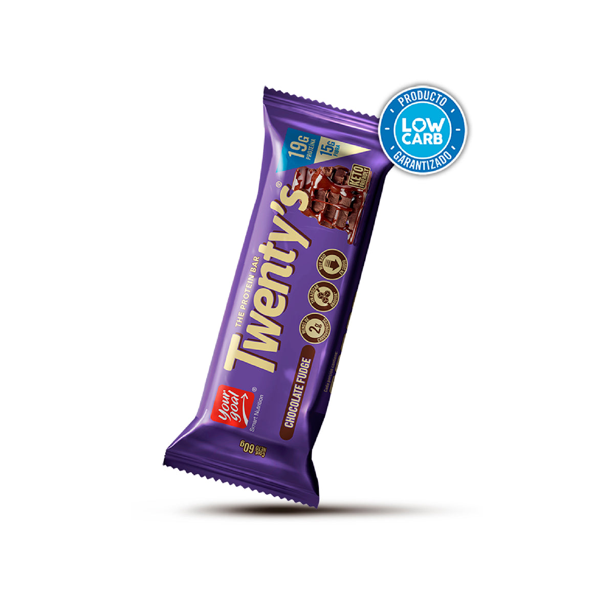 Barra de proteína Twenty's sabor Chocolate Fudge - Your Goal ...